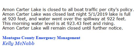 lakemay19 | Amon Carter Lake Water Supply Corp.